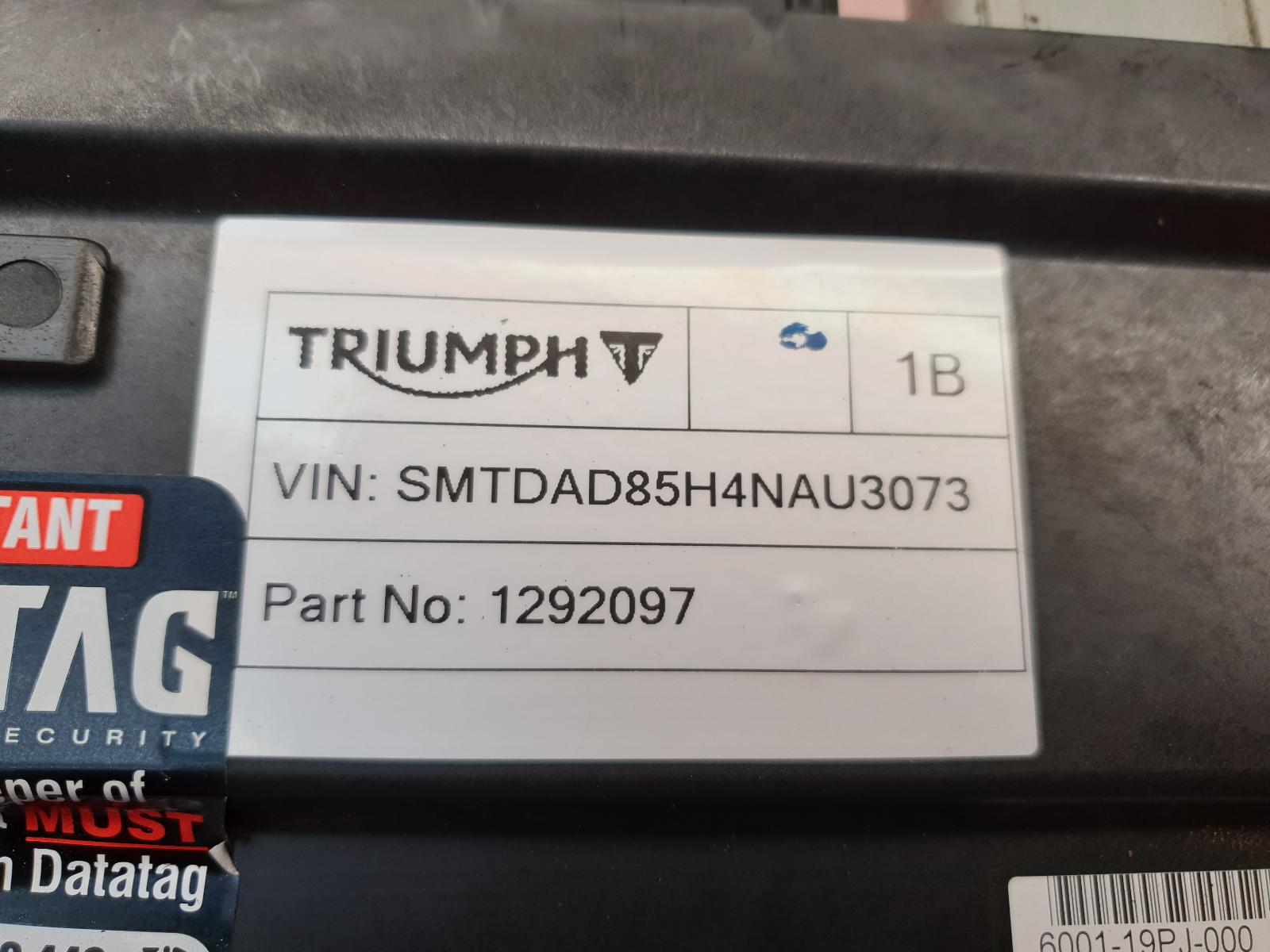 Comp.Lock Set + Keys Speed Twin 1200 Triumph 2021